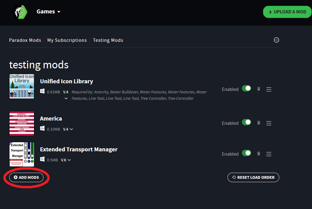 Mods not working | Paradox Interactive Forums